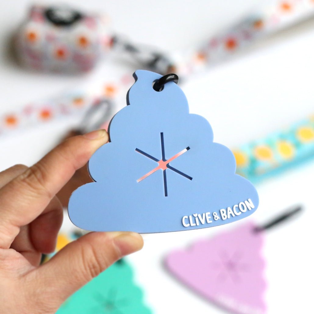 Periwinkle Super Pooper Dog Poop Holder – Clive and Bacon